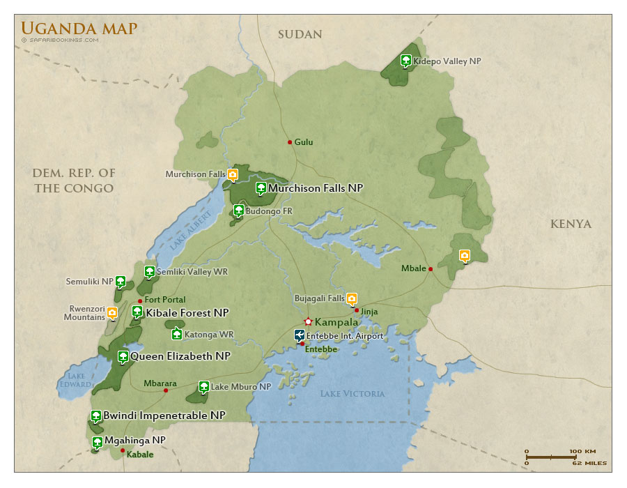 Uganda and Rwanda Maps – Travels with Sara