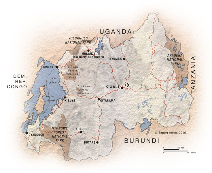 Uganda and Rwanda Maps – Travels with Sara