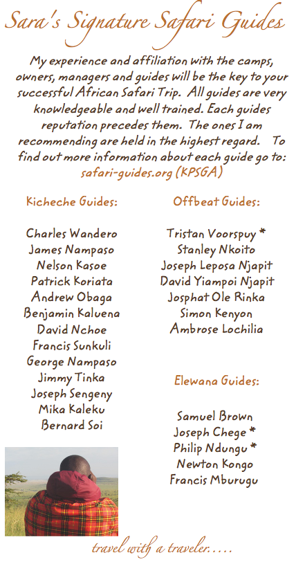 Kenya Guides – Travels with Sara